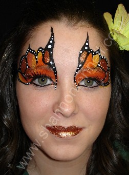 Monarch Butterfly Face Paint